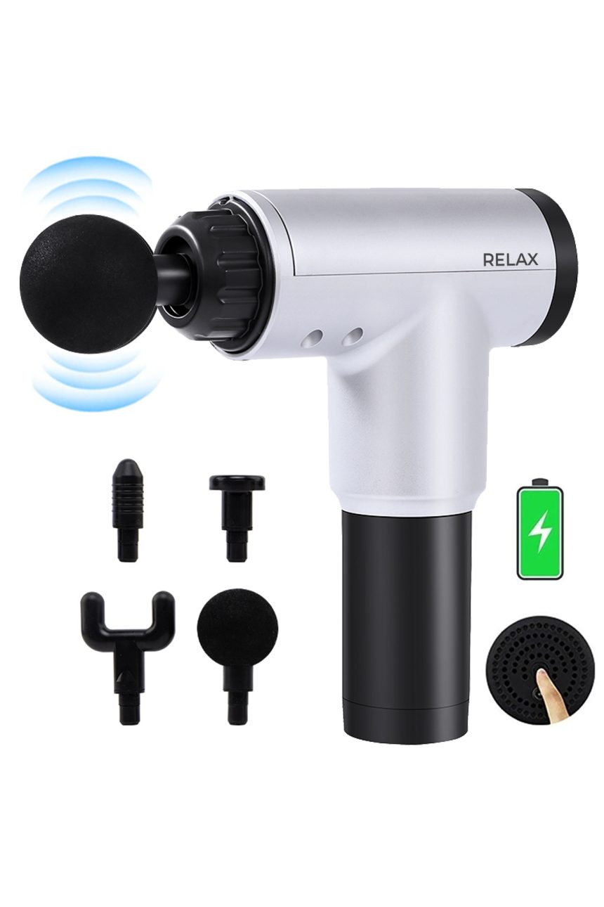 Relax 12 Başlıklı Masaj Tabancası - Relax İthalat