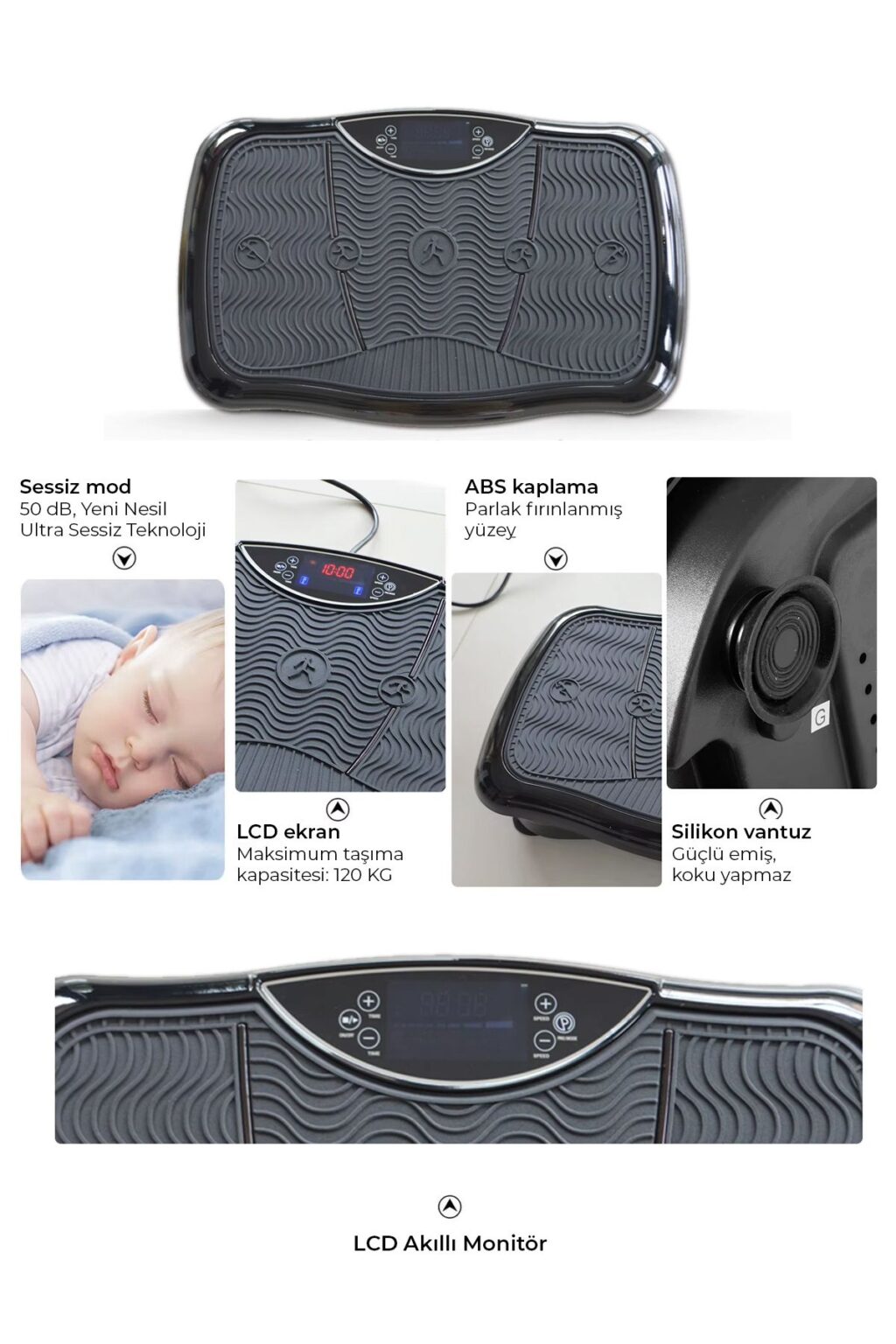 Vibro Vibration Plate – Titreşimli Egzersiz Aleti | Basen, Karın, Kol ...